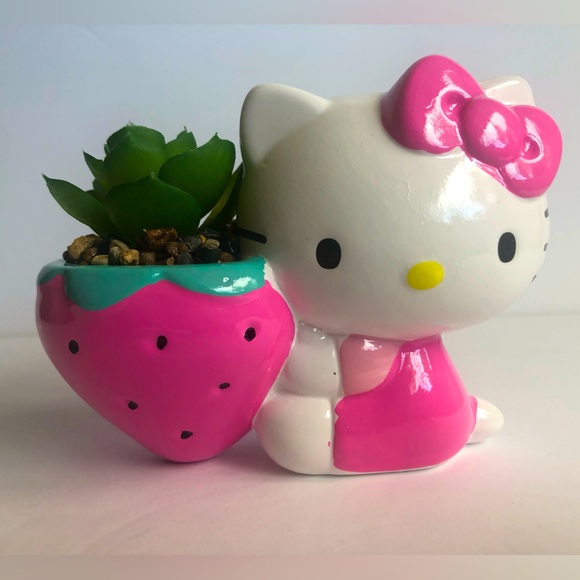Hello Kitty | Other | New Hello Kitty X Sanrio Strawberry Succulent ...